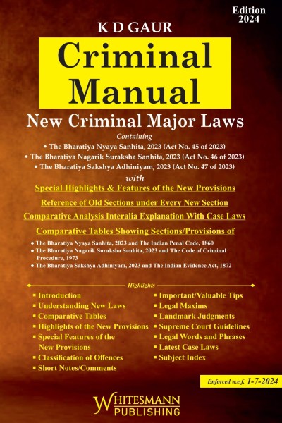 Criminal Manual: New Criminal Major Laws
